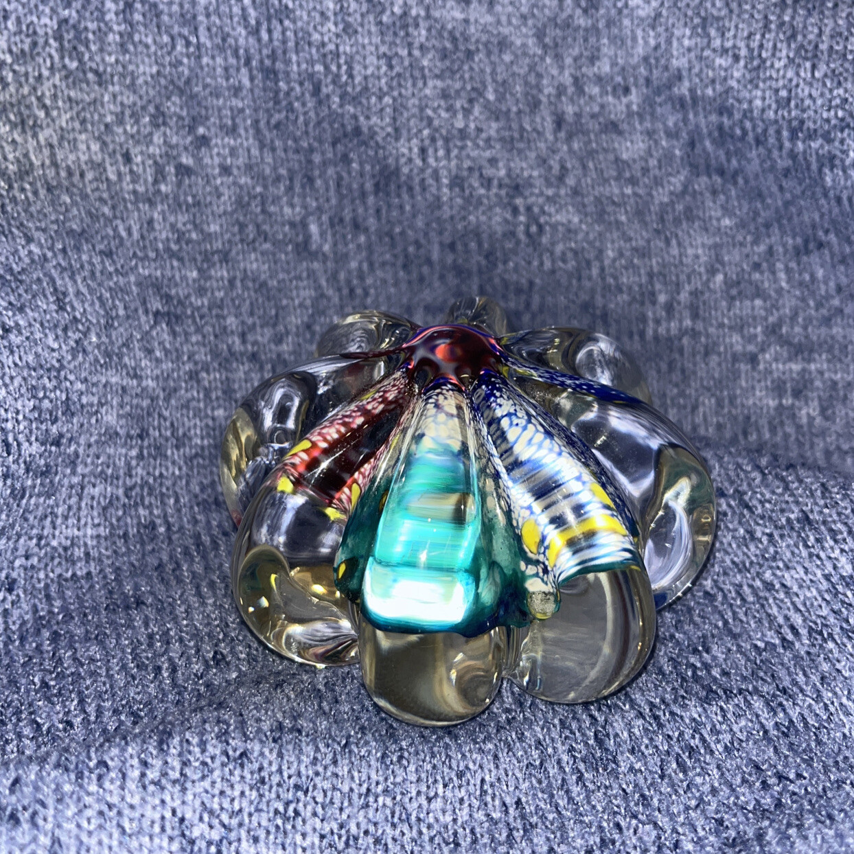 LOVELY Handblown Original PETER PATTERSON Art Glass 4” PAPERWEIGHT | eBay