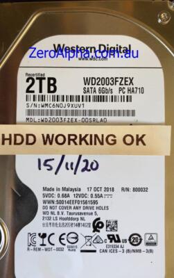 WD2003FZEX-00SRLA0 Western Digital, 17 OCT 2018 Data Recovery | eBay