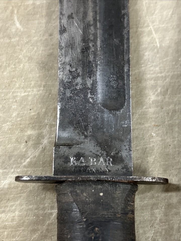 VINTAGE 1st Gen .US NAVY WW2 MK2 FIGHTING KNIFE AND USN BOYT SHEATH ...