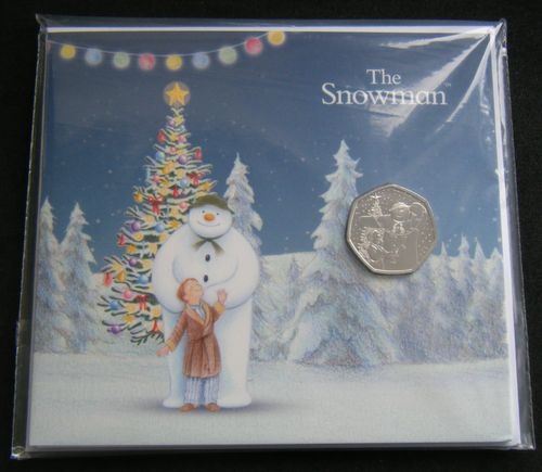 2025 The Snowman 50p Fifty Pence Coin BU Pack - in stock - Royal Mint ...