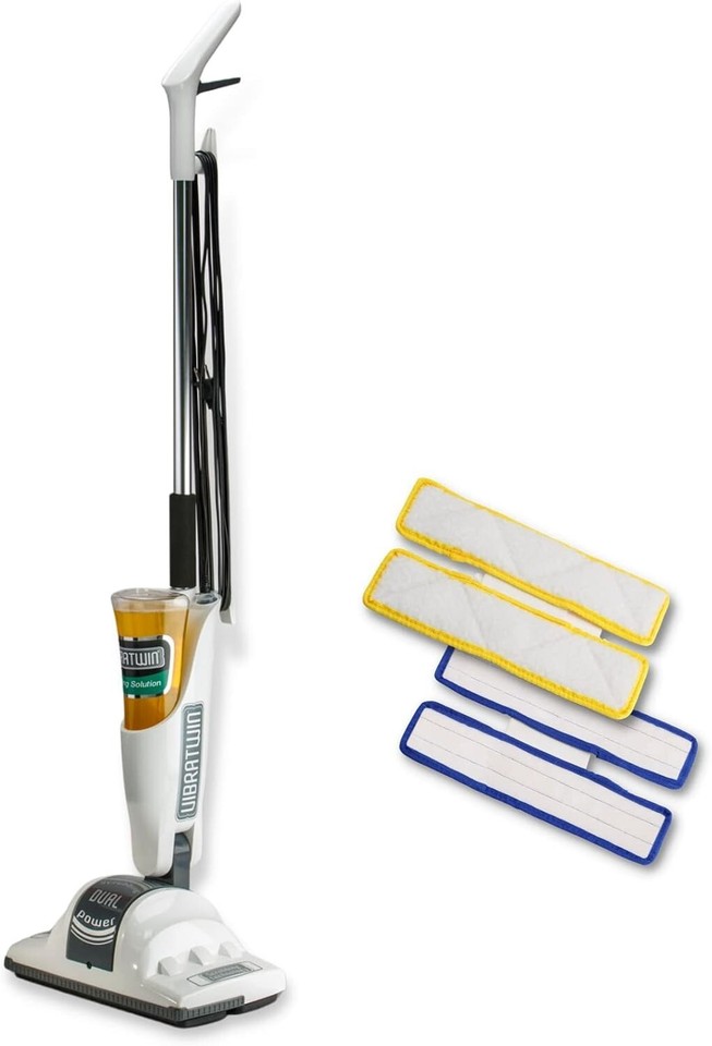 VIBRATWIN Electric Mop Dual Action, Floor Polisher & Cleaner Machine ...