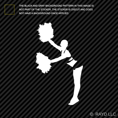 (2x) Cheerleading Cheerleader Sticker Die Cut Decal Self Adhesive Vinyl ...