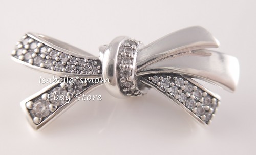 BRILLIANT BOW Genuine PANDORA Silver OVERSIZED Charm 797241CZ NEW Pick ...