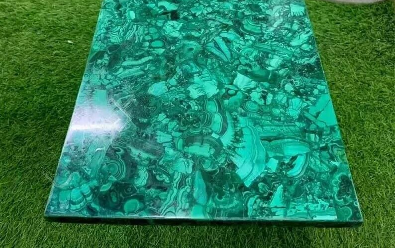 Rectangle Malachite Stone Dining Table Premium Design Luxury Counter ...