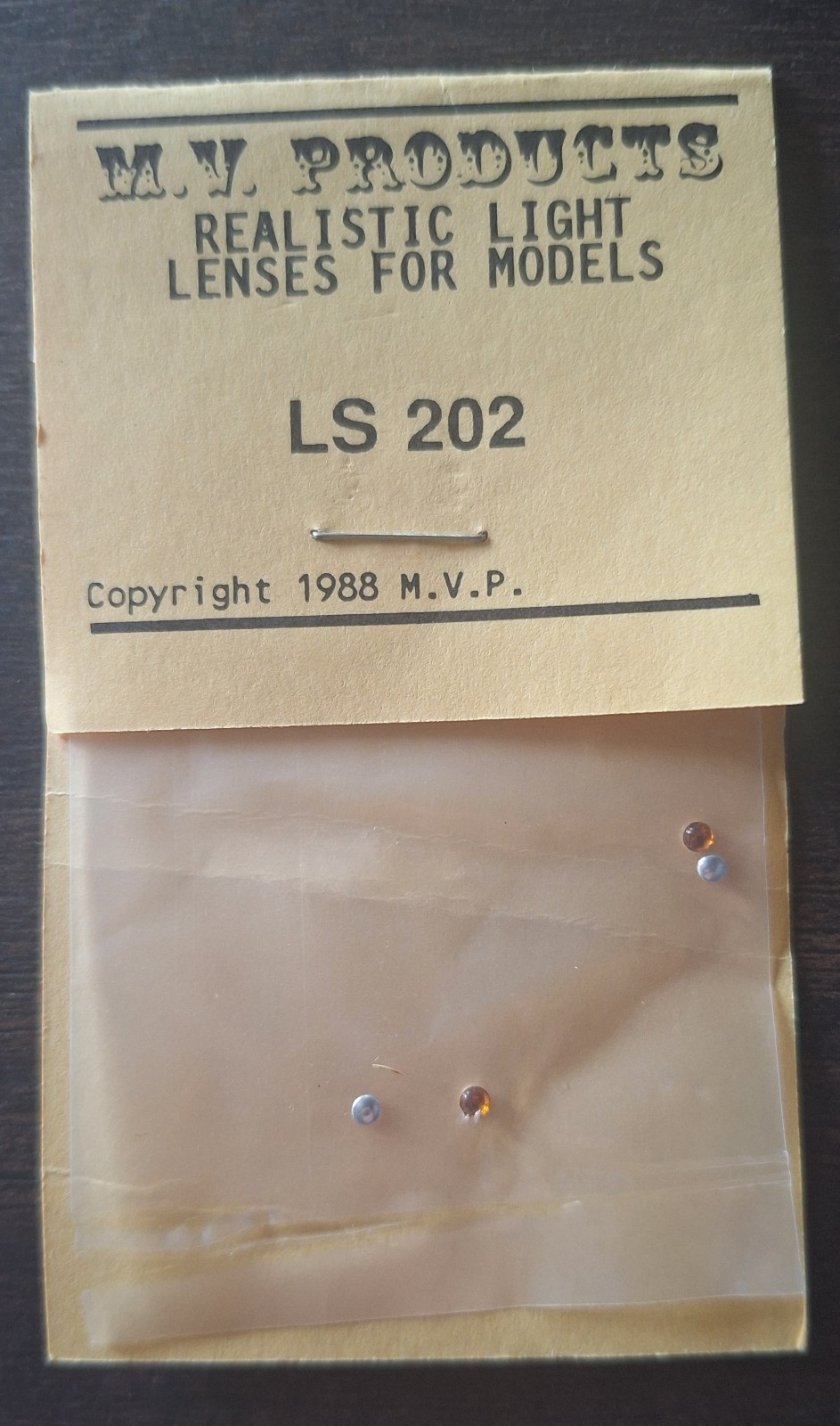 MV M.V. Products Lenses: 202 For Numerous Brass Locomotives, Etc. Amber ...