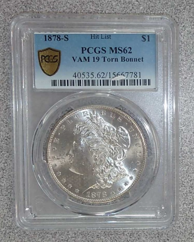 1878-S Morgan Silver Dollar PCGS MS62 VAM 19 Torn Bonnet (781) | eBay