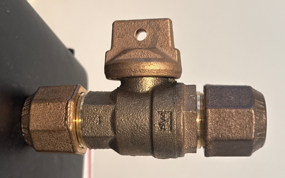 Mueller 3/4" CTS x 3/4" CTS Meter Stop Straight Ball Valve Brass | eBay