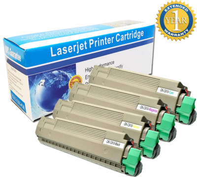4 Pack Toner Cartridge Set for Okidata Oki C830 C830N C830DN C830DTN ...
