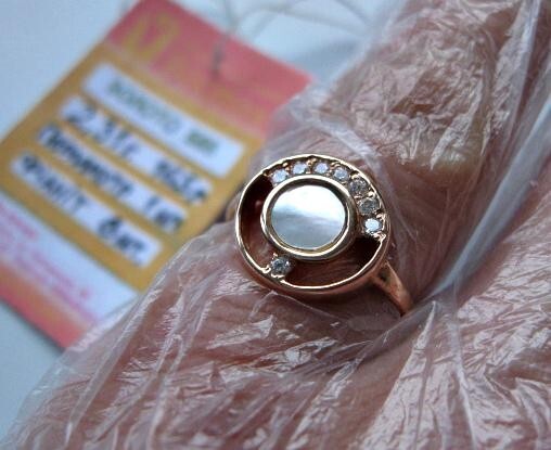 Vintage Ukrainian Ring Gold 585 14K Pearl , Women's Jewelry Size 6 | eBay
