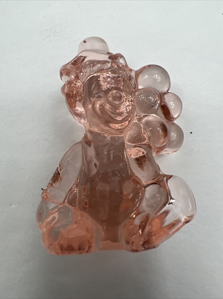 Mosser Glass PeeWee Clown Letter "I" Light Pink Glass In Box | eBay