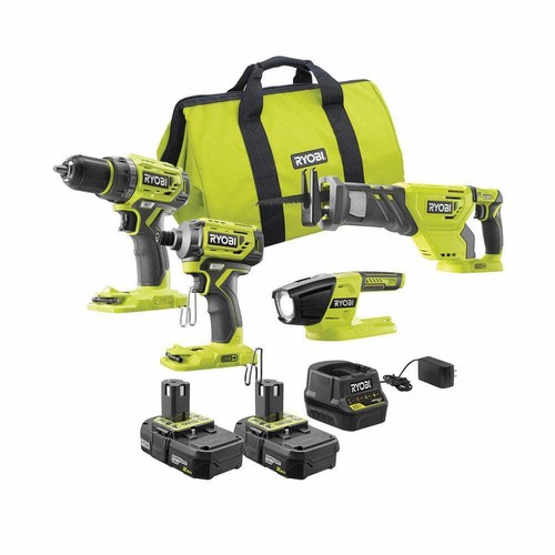 Ryobi ONE+ 18V Brushless 4-Tool Combo Kit for sale online | eBay