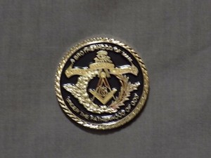 Masonic Challenge Coin Square Compass Freemason Brotherhood Tools NEW ...