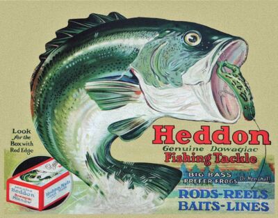 Vintage Fishing Tackle Ad Reproduction Print Advertising 17x12 | eBay