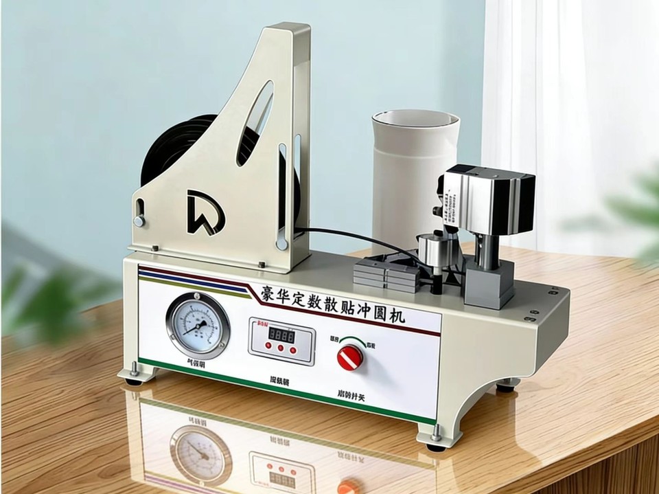 Electric Desktop Edge Banding Punching Machine Pneumatic Automatic PVC ...