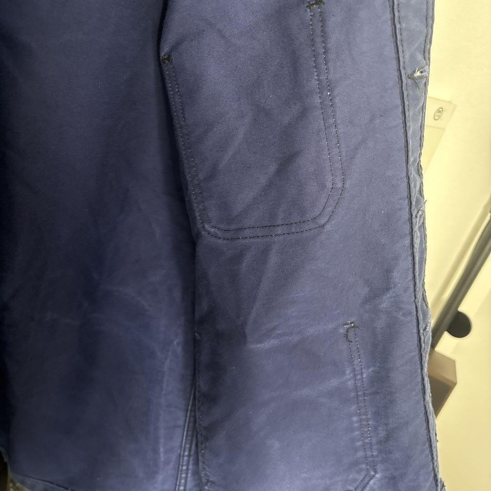 60s Le Mont St Michel Blue Moleskin Coverall XL 48 Vintage French Work ...