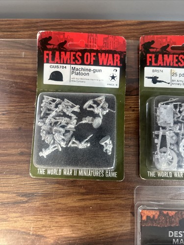 Flames Of War WW II & Vietnam Miniature Game Lot Of 4 BattleFront ...