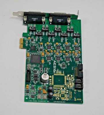 Lynx AES16e PCIe Professional AES/EBU Audio Interface – 16 In / 16 Out ...