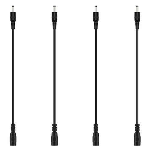 4 Pack 1 ft 3.5mm x 1.35mm DC Power Extension Cable Male to Female Plug ...