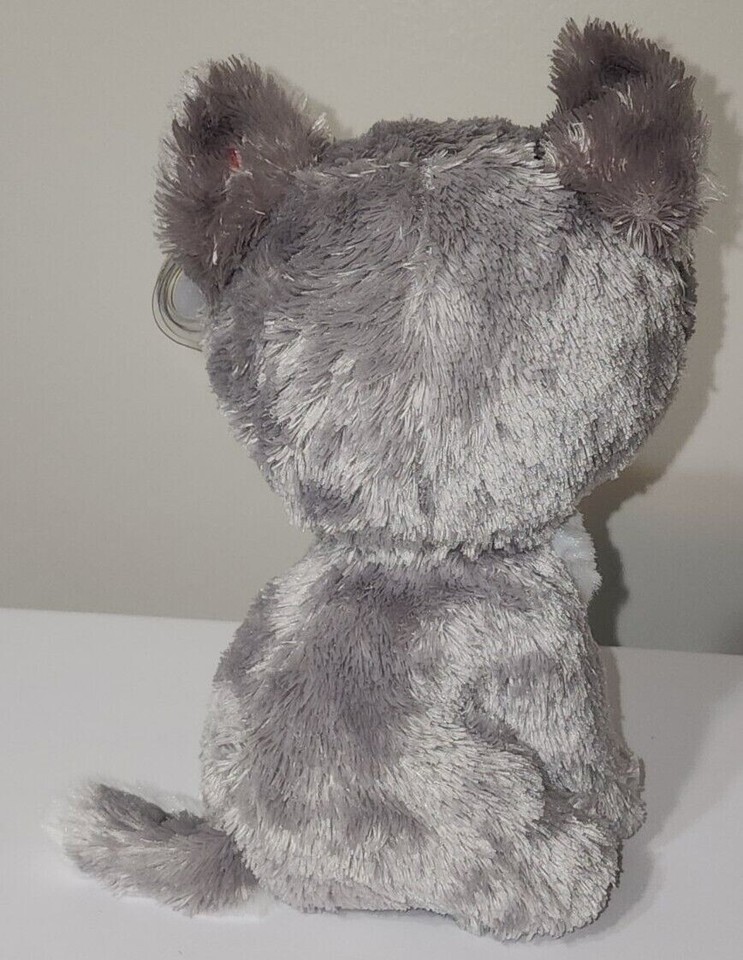 Ty Beanie Boos - WARRIOR the Grey Wolf (Great Wolf Lodge Exclusive) 6 ...