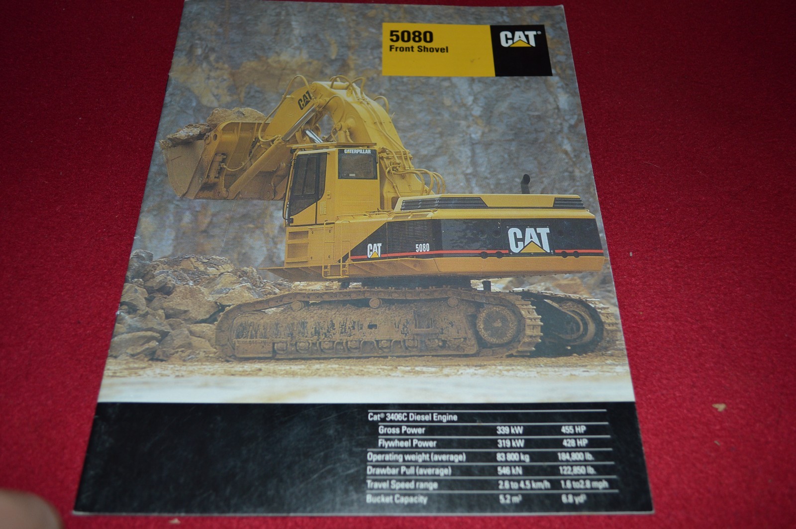 Caterpillar 5080 Front Shovel Dealer's Brochure DCPA8 | eBay