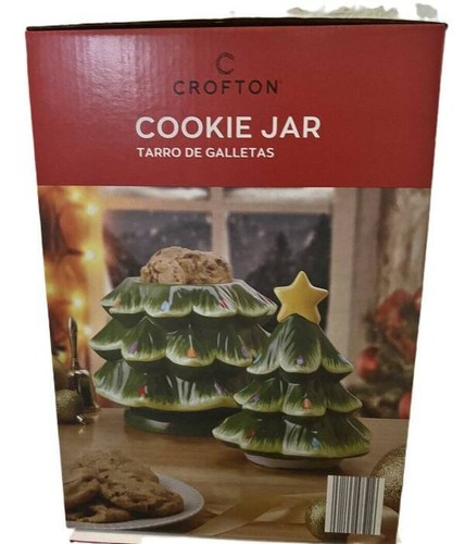 CHRISTMAS TREE CERAMIC COOKIE CANDY JAR HOLIDAY 2024 ALDI EXCLUSIVE | eBay