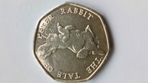 Very Collectable Peter Rabbit 2017 Rare 50p Coin by Beatrix Potter ...