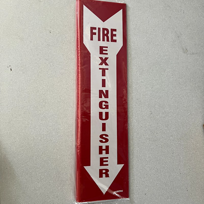 Brady Prinzing SP184L Rectangular Fire Extinguisher Sign, 18 in H x 4-1 ...
