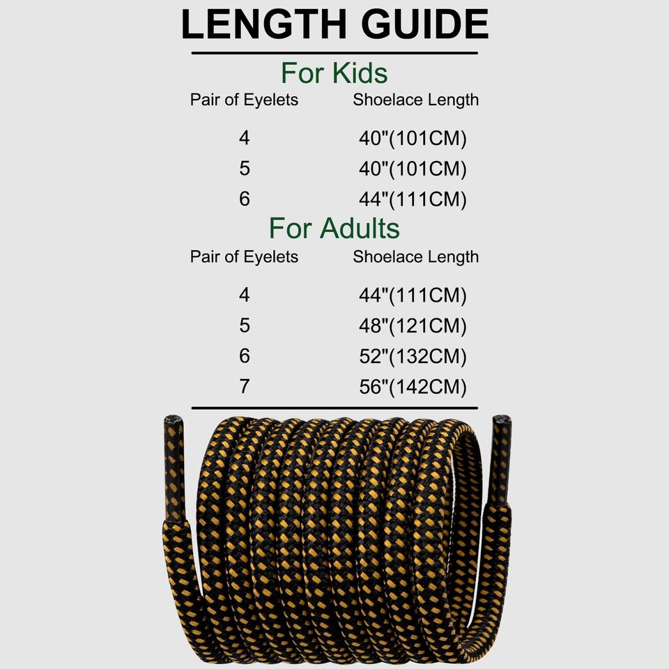 2Pairs Shoelaces for Merrell Replacement Round Laces Moab Hiking Boots ...