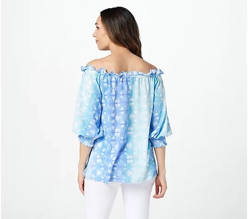 Attitudes by Renee Passion Weave Knit Boho Smock Top-Sunset-3X-NEW ...