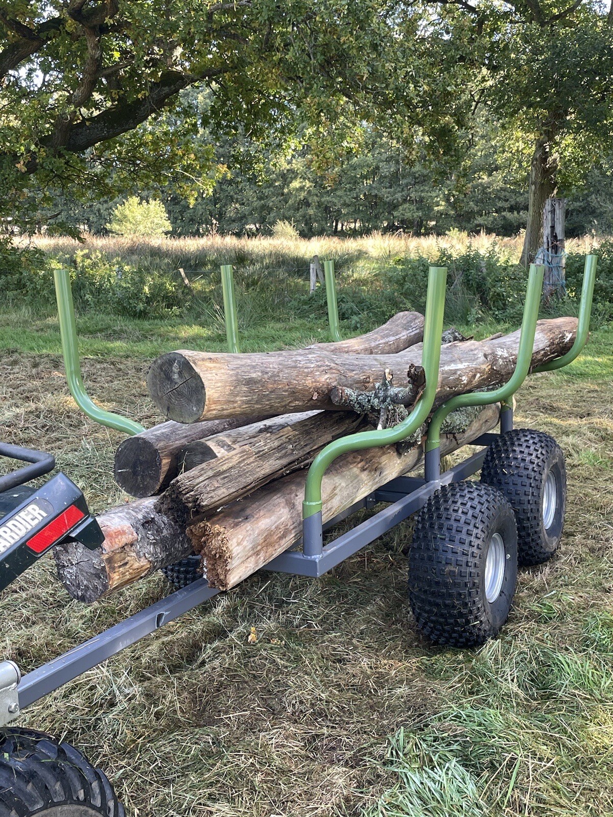 Quad Bike Timber Trailer, tractor or side by side, ATV, forestry ...