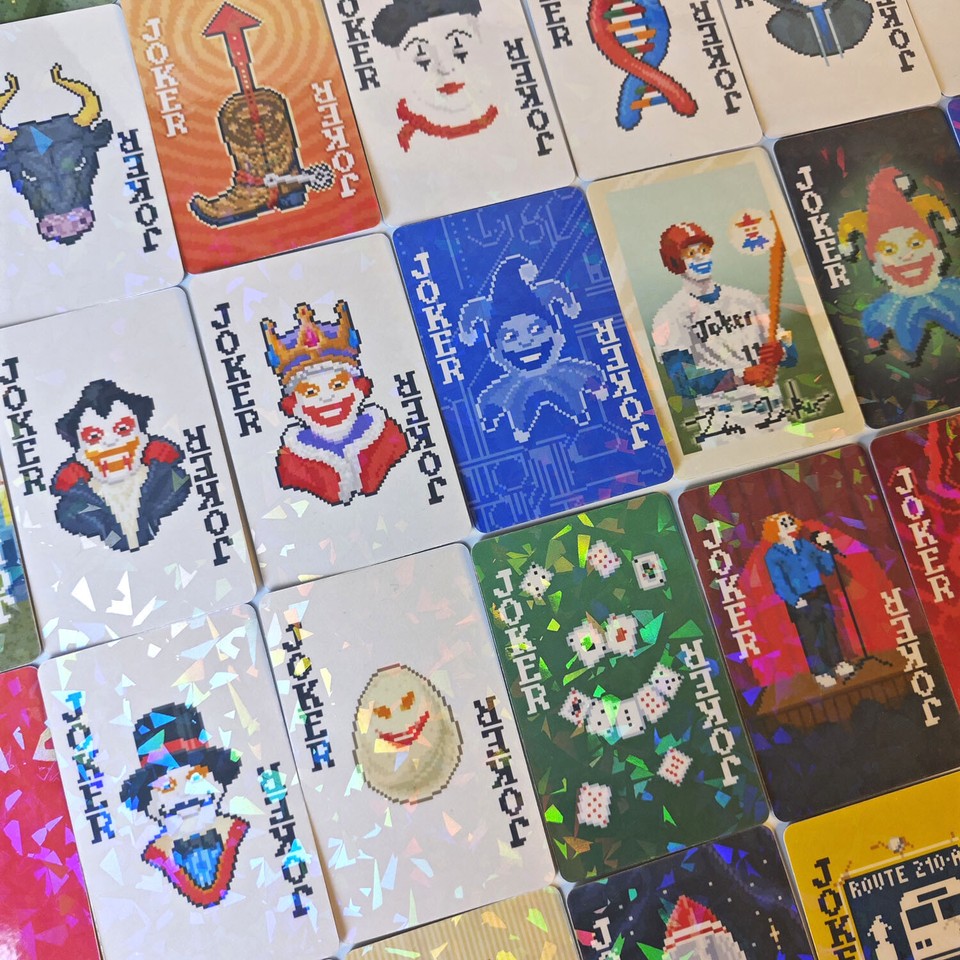 40×Balatro JOKER Cards Sparkle&Angled Glitter Set Collectible Custom ...
