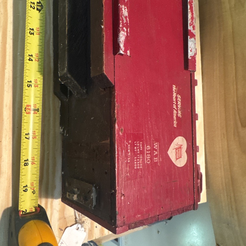 (G) Custom G-Scale Built Red Train. WABASH. No wheels. | eBay