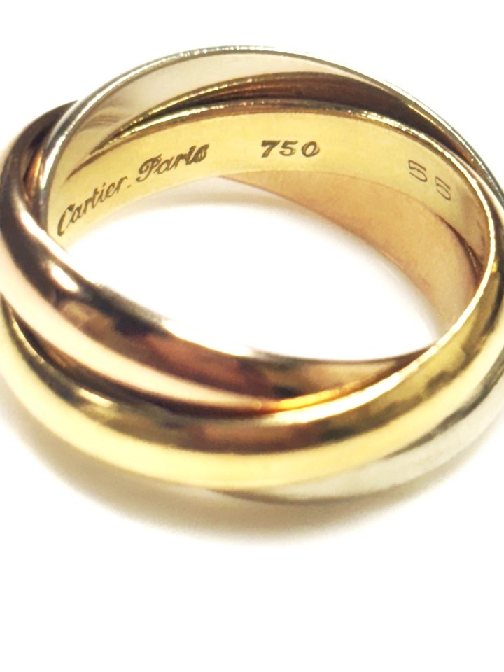 Cartier Trinity Collection Ring - 18K Tricolor Gold Pink, White, Yellow ...