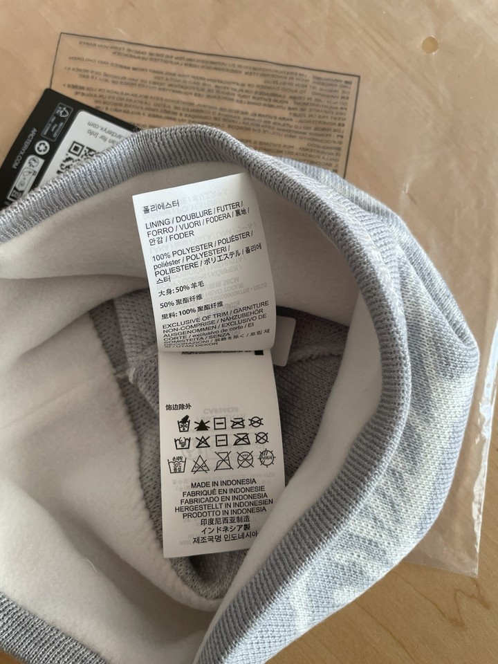 NEW! ARCTERYX Bird Head Toque Beanie—“Solitude / Arctic Silk”—GRAY—One ...