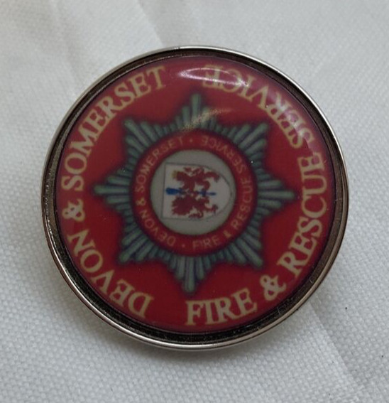 DEVON & SOMERSET ~ Fire and Rescue Service lapel pin … - Gem