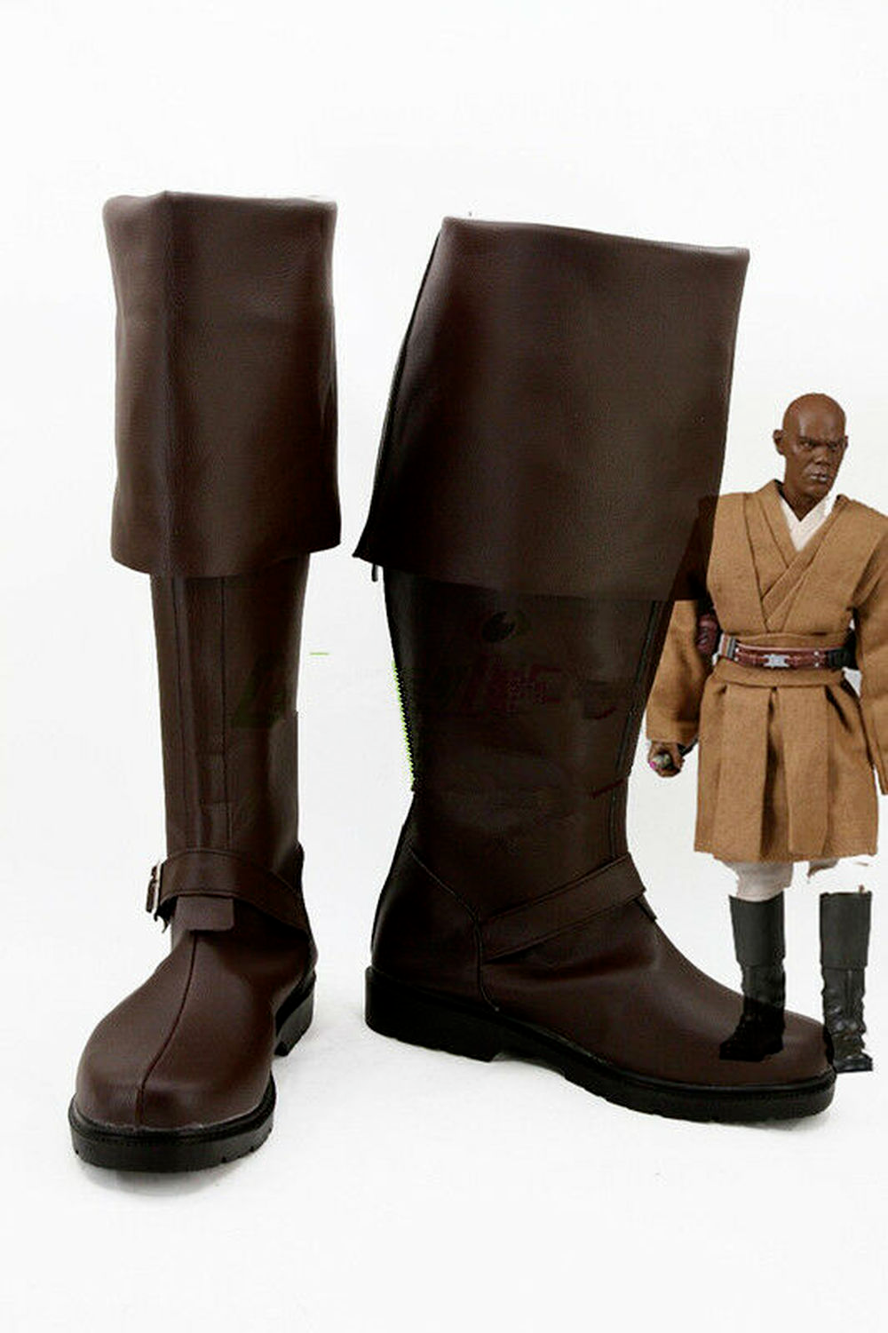 NEW Star Wars Mace Windu Cosplay Shoes Boots For Halloween Costume ...