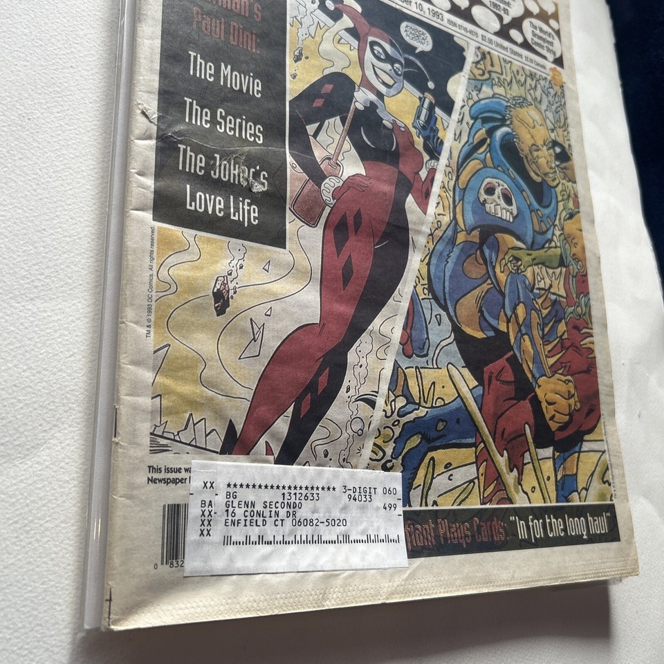 Comics Buyer’s Guide #1047 Nov/Dec 1993 Paul Dini Harley Early Quinn ...