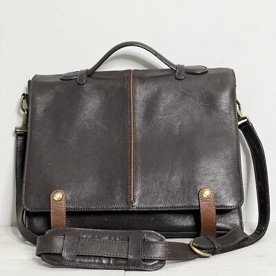 HIDESIGN Leather Briefcase Leather Shoulder Bag Messenger Satchel ...