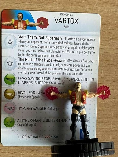 Dc Heroclix Superman / Wonder Woman #052 Vartox Super Rare | eBay