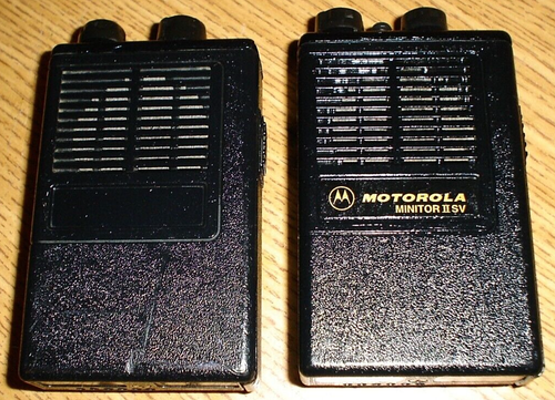 Lot of 2 Motorola Minitor II SV Pager with Belt Clip | eBay