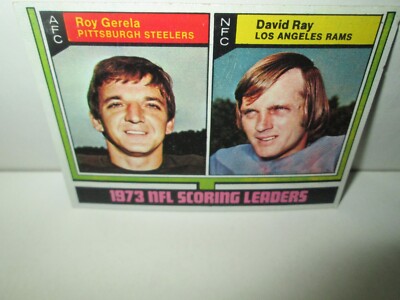 1973 NFL SCORING LEADERS 1974 Topps football Card #331 ROY GERELA David ...