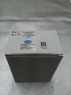 Box Of 5 Hach 2084900 Sample Cells For Ratio Turbidimeter, Open Box ...