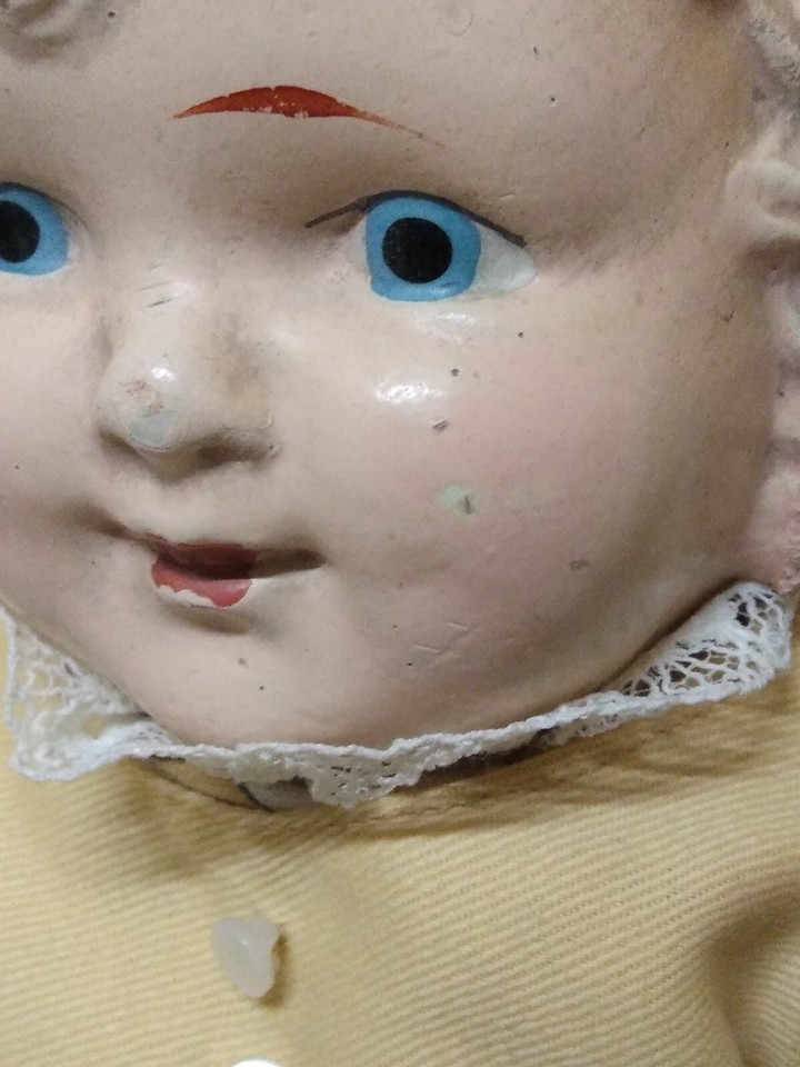 Antique 1930s ADORABLE 14" Metropolitan Doll ORIGINAL CLOTHES By Ernest ...