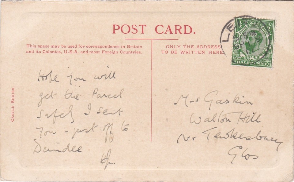1911 card sent from Leith to Walton Hill, near Tewkesbury, Glos | eBay