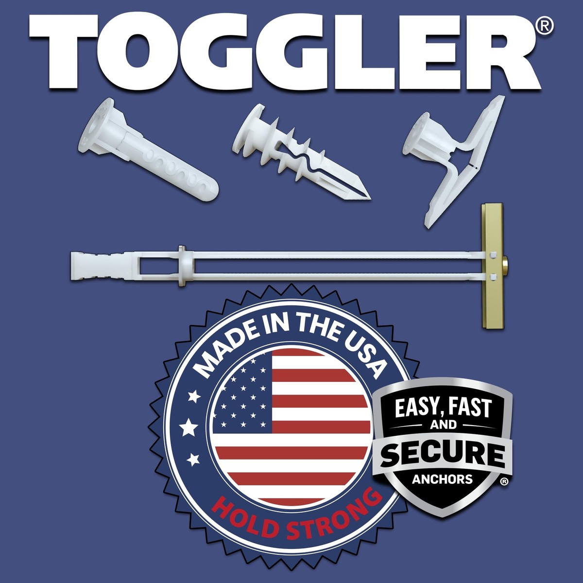 Wall Anchors Toggler TOGGLER SNAPTOGGLE Drywall Anchor With Included ...