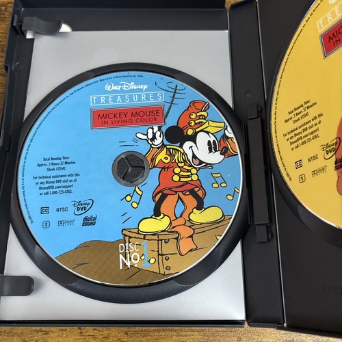 Walt Disney Treasures Mickey Mouse in Living Color 2-Disc DVD Set NO ...