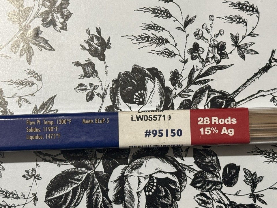 95150 Lucas Milhaupt Sil Fos Silvaloy 15% Silver Solder 28 Rods | eBay