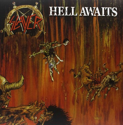 "SLAYER - HELL AWAITS" Iconic Album Retro Poster Various Sizes | eBay UK