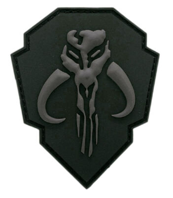 Mandalorian Bantha Skull Mercenary Mythosaur Shield Patch [3D-PVC ...