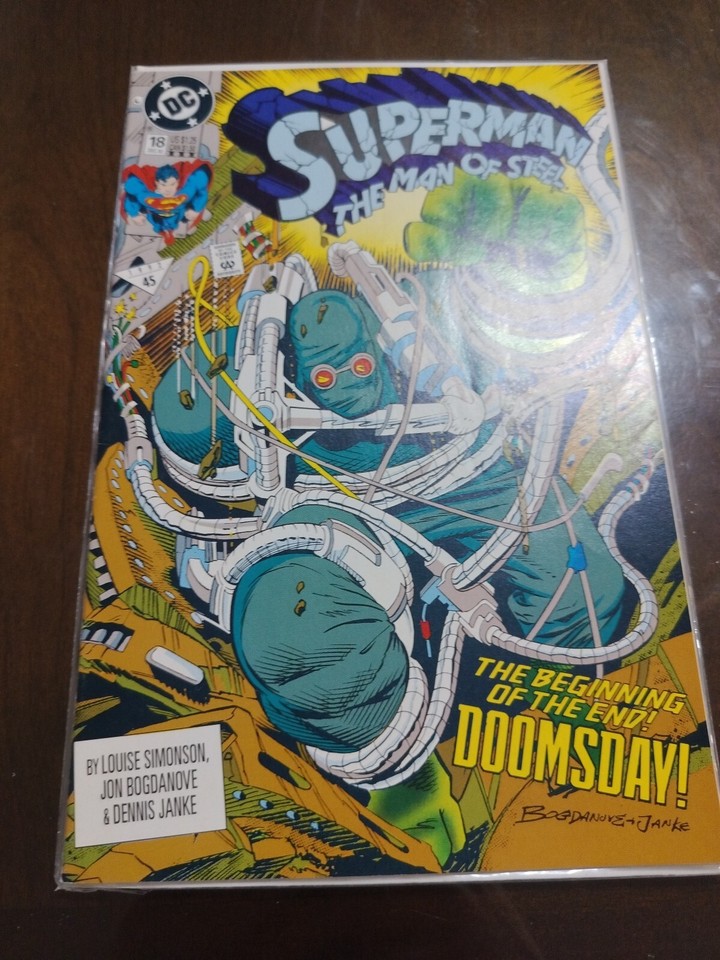 Superman The Man Of Steel #18 1st FULL Appearance DOOMSDAY 1992 DC ...